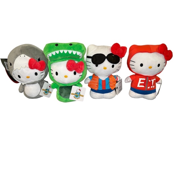Universal | Toys | Universal Studios Set Of 4 Hello Kitty Plush | Poshmark